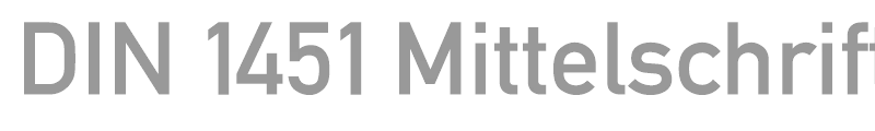 DIN 1451 Mittelschrift DB Font | wfonts.com - download free