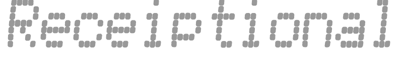 Receiptional Receipt Font | wfonts.com - download free