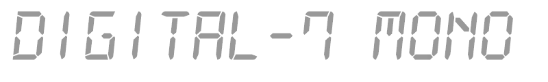 Digital-7 Mono Font | wfonts.com - download free