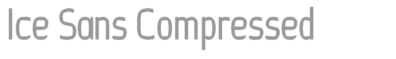 Ice Sans Compressed Font | wfonts.com - download free