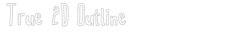 Download Free Font True 2D Outline