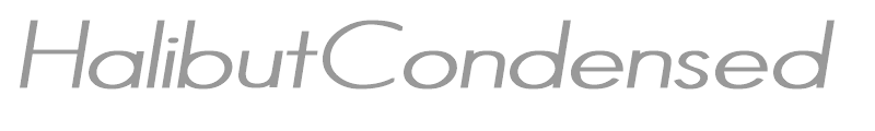 Download Free Font HalibutCondensed
