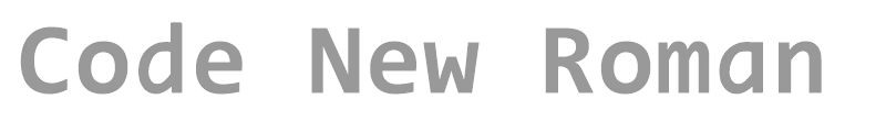 Code New Roman Font | wfonts.com - download free