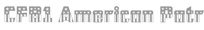 CFB1 American Patriot SPANGLE 2 Font | wfonts.com - download free