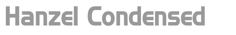 Hanzel Condensed Font | wfonts.com - download free