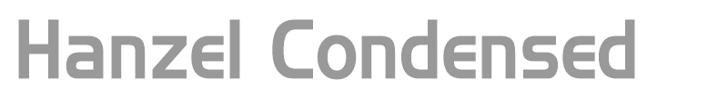 Hanzel Condensed Font | wfonts.com - download free