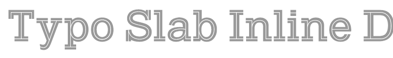 Typo Slab Inline Font | wfonts.com - download free