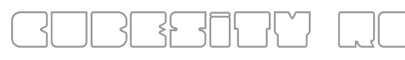 Cubesity Rounded Outline Font | wfonts.com - download free