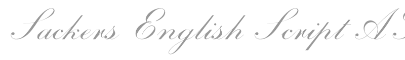 Sackers English Script AT Font | wfonts.com - download free
