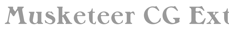 Musketeer CG ExtraBold Font | wfonts.com - download free
