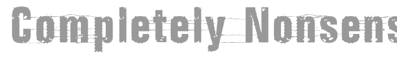 Completely Nonsense Font | wfonts.com - download free