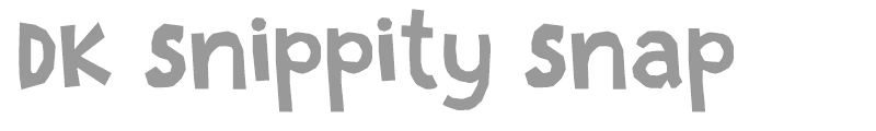 DK Snippity Snap Font | wfonts.com - download free