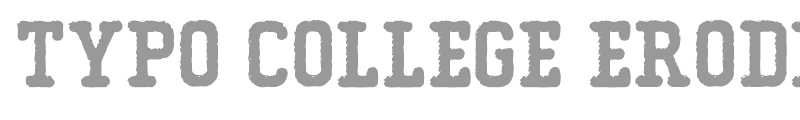 Typo College Font | wfonts.com - download free