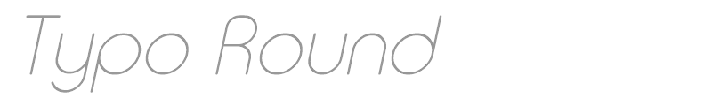 Typo Round Font | wfonts.com - download free