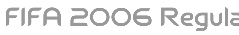 FIFA 2006 Regular Font | wfonts.com - download free