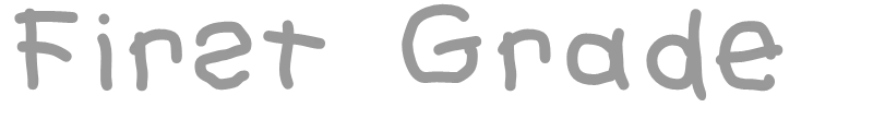 First Grade Font | wfonts.com - download free