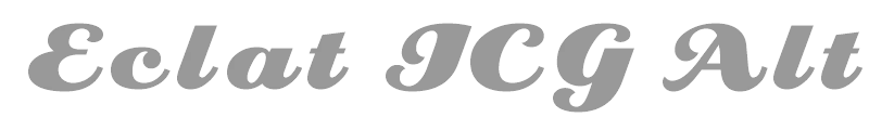 Download Free Font Eclat ICG Alt