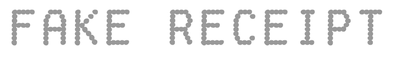 Fake Receipt Font | wfonts.com - download free