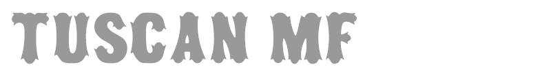 Tuscan MF Font | wfonts.com - download free