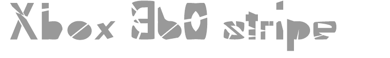 Xbox 360 stripe Font | wfonts.com - download free