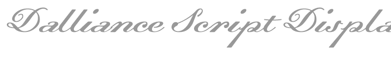 dalliance script font