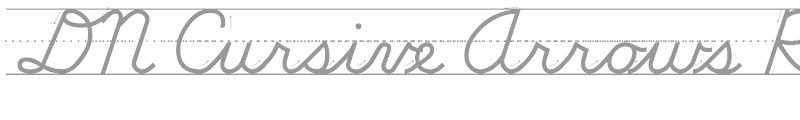DN Cursive Arrows Rules Font | wfonts.com - download free