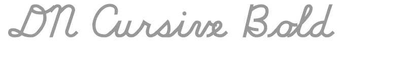 DN Cursive Bold Font | wfonts.com - download free