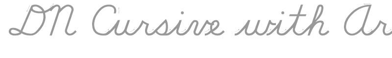 DN Cursive with Arrows Font | wfonts.com - download free