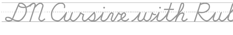 DN Cursive with Rules Font | wfonts.com - download free