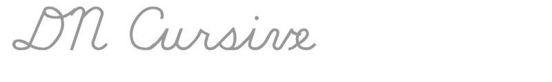 DN Cursive Font | wfonts.com - download free