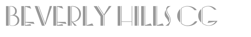 Beverly Hills CG Font | wfonts.com - download free