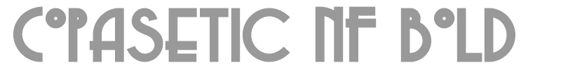 Copasetic NF Bold Font | wfonts.com - download free