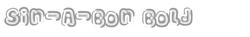 Sin-A-Bon Bold Font | wfonts.com - download free
