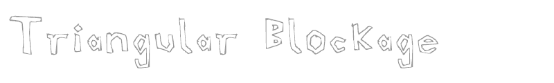 Triangular Blockage Font | wfonts.com - download free