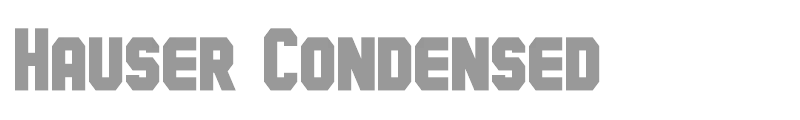 Hauser Font | wfonts.com - download free