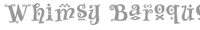 Whimsy Baroque ICG Heavy Font | wfonts.com - download free