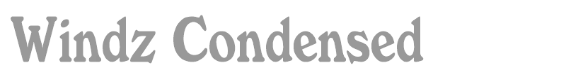 Windz Condensed Font | wfonts.com - download free
