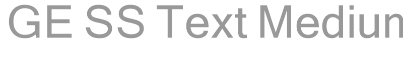 GE SS Text Medium Font | wfonts.com - download free
