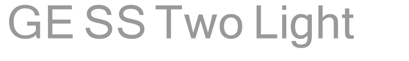 GE SS Two Light Font | wfonts.com - download free