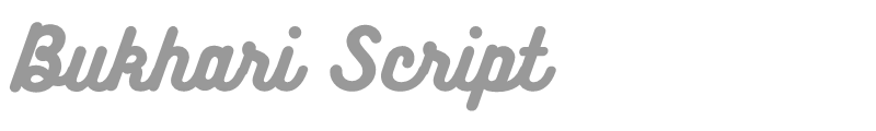 Bukhari Script Alternates Font | wfonts.com - download free