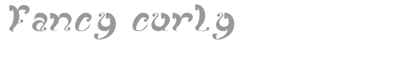 Download Free Font Fancy Curly