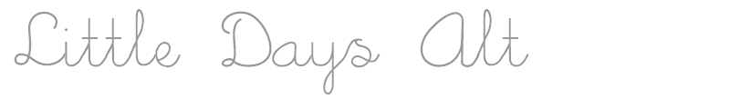 Little Days Font | wfonts.com - download free