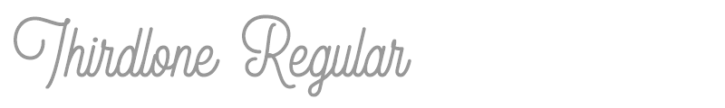 Thirdlone Font | wfonts.com - download free