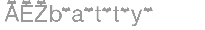 AEZ batty Font | wfonts.com - download free