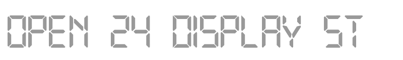Open 24 Display Font | wfonts.com - download free