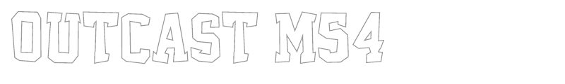 Outcast M54 Font | wfonts.com - download free