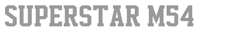 Superstar M54 Font | wfonts.com - download free