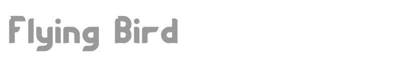 Download Free Font Flying Bird