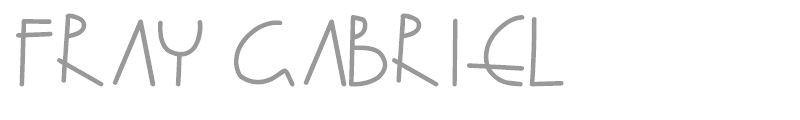 Fray Gabriel Font | wfonts.com - download free