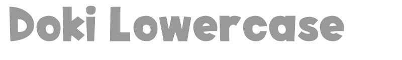 Doki Lowercase Font | wfonts.com - download free